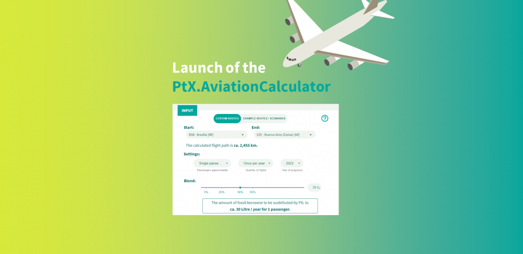 Interactive Tool: PtX.AviationCalculator - PtX Hub