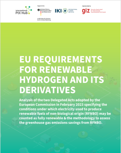 Policy brief on EU requirements for renewable hydrogen and its ...