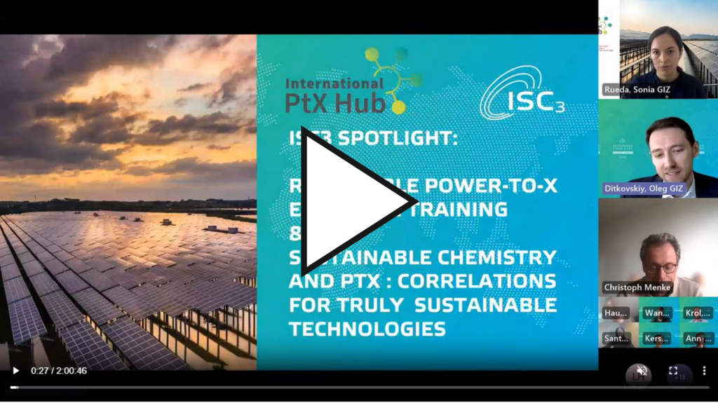 Spotlight webinar: PtX & Sustainable Chemistry - PtX Hub